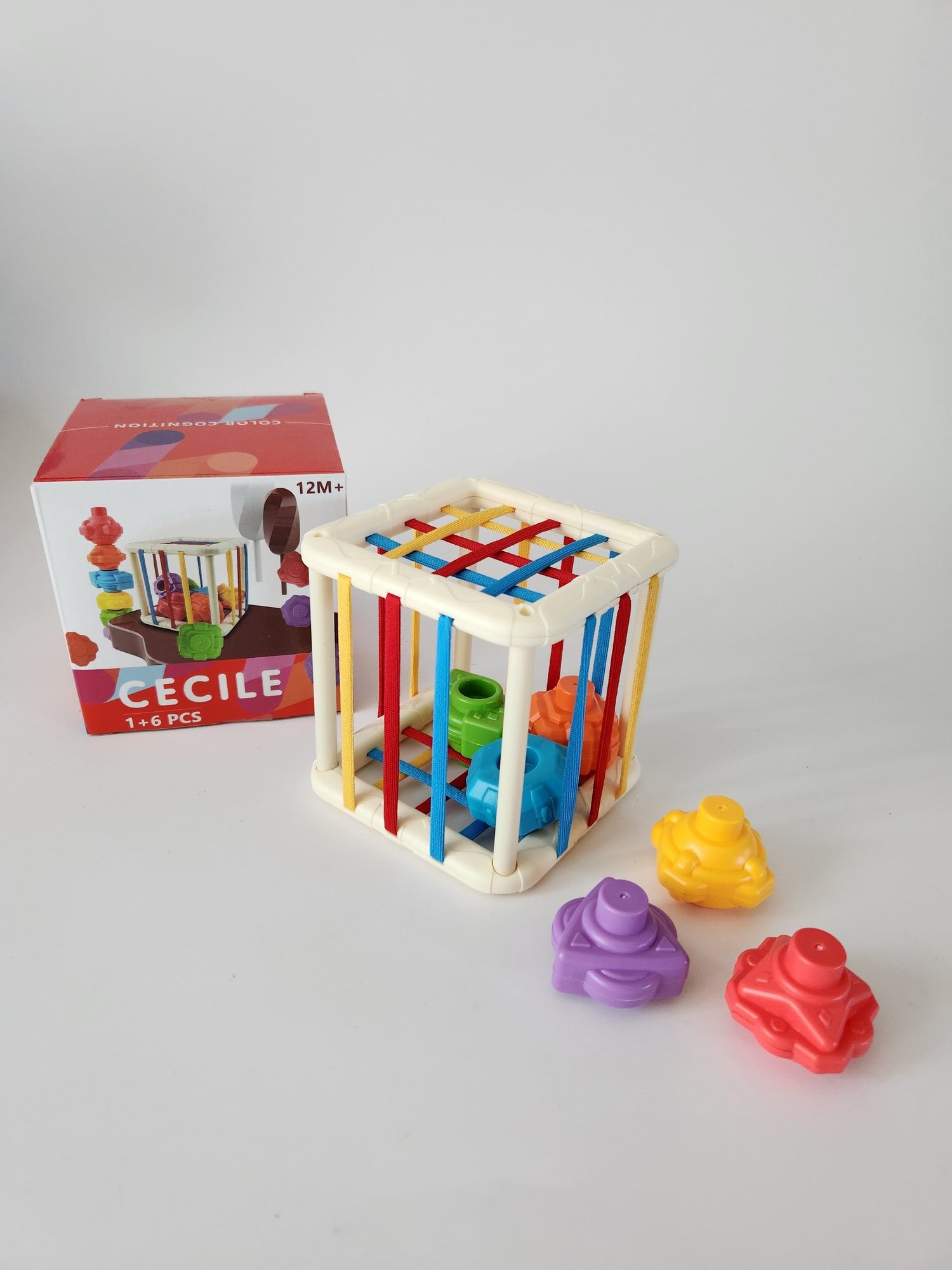 Cubo didáctico de encaje para motricidad – Lamam